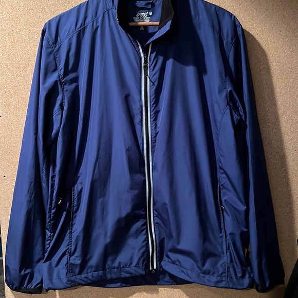 Asics | Jackets & Coats | Asics Relax Fit Royal Blue Lightweight ...